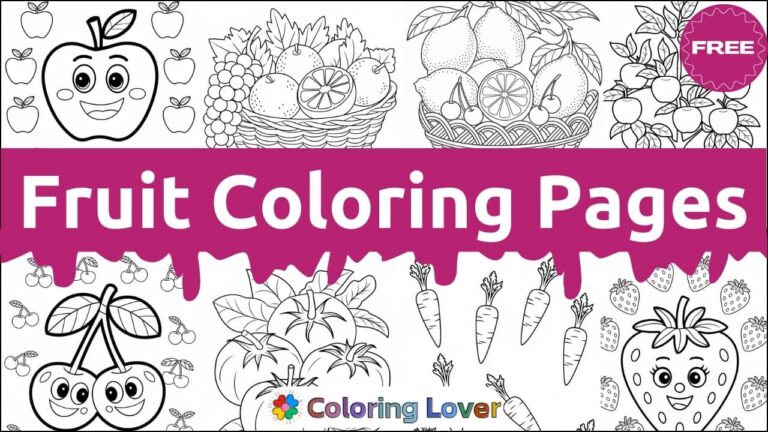 46 Fruit Coloring Pages (Free Printables for All Ages)