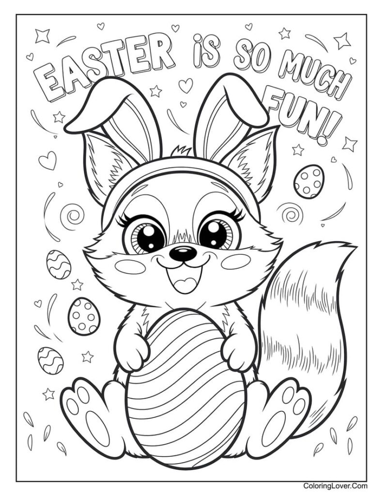 50+ Easter Egg Coloring Pages (Free Printables for All Ages)