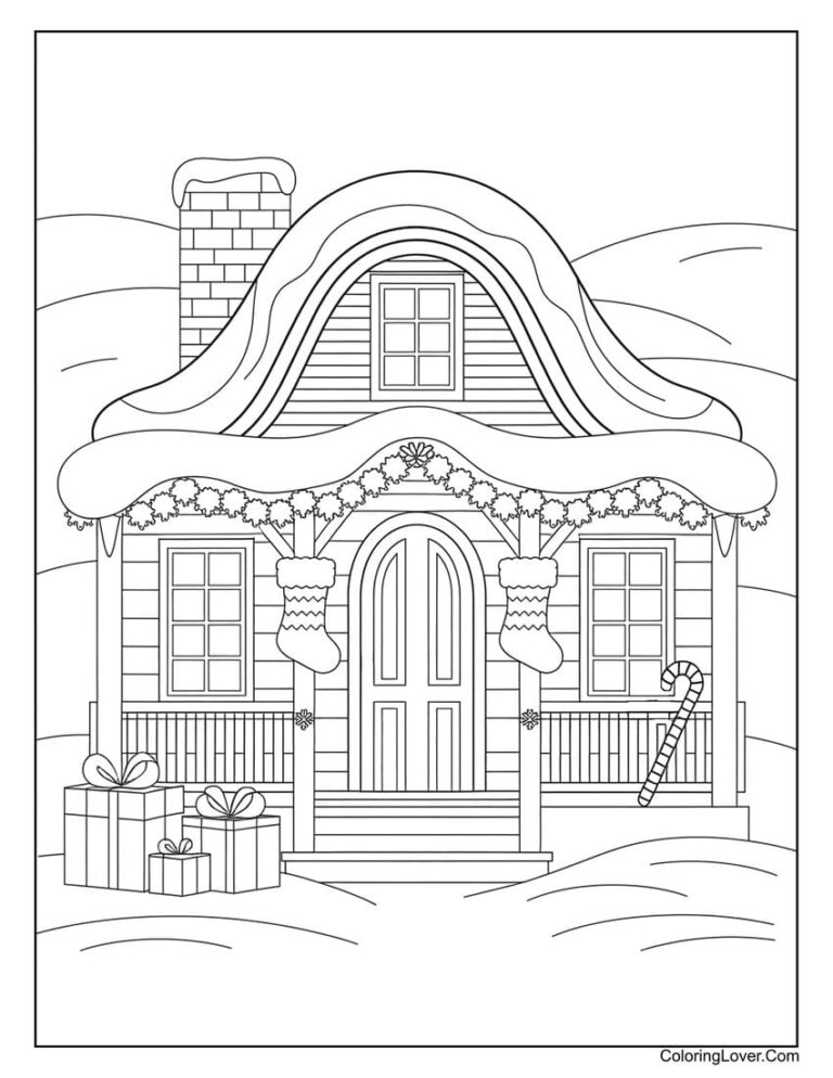 47 House Coloring Pages (Free Printables for All Ages)