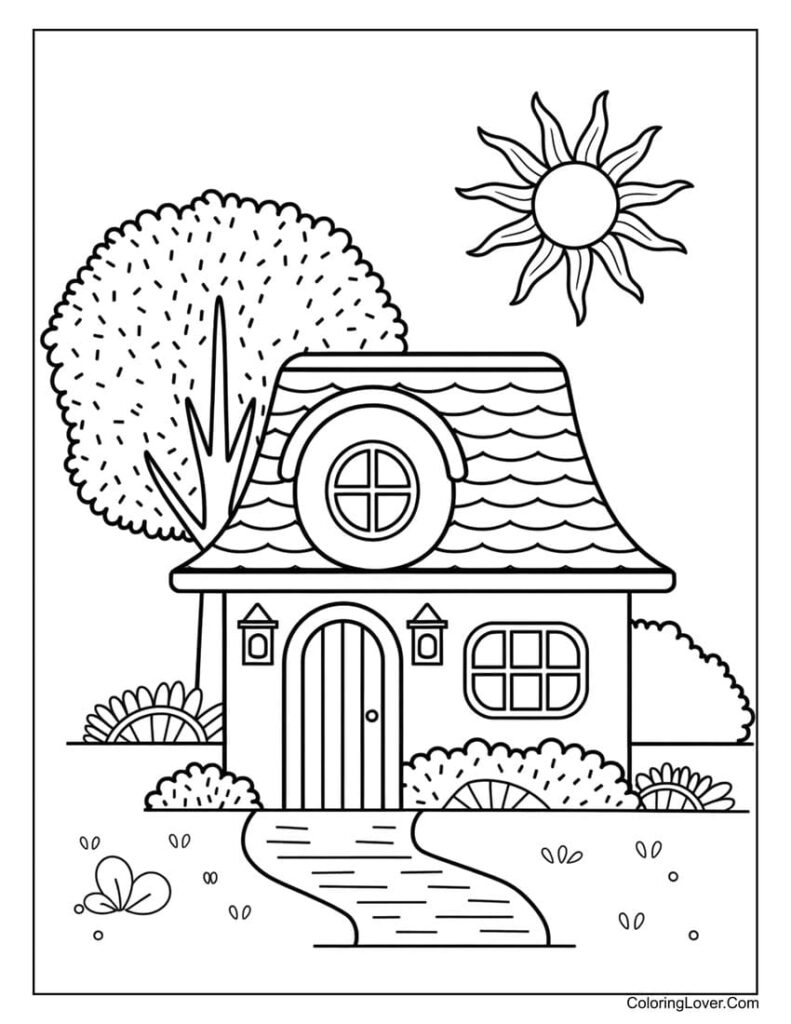 47 House Coloring Pages (Free Printables for All Ages)