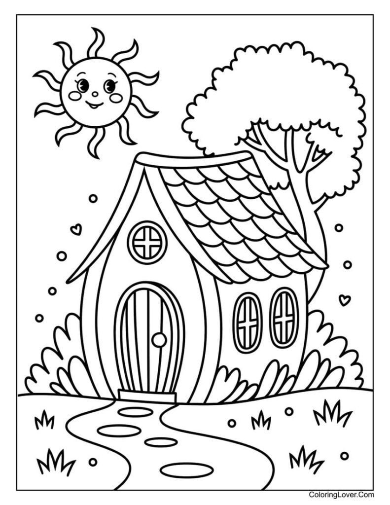 47 House Coloring Pages (Free Printables for All Ages)