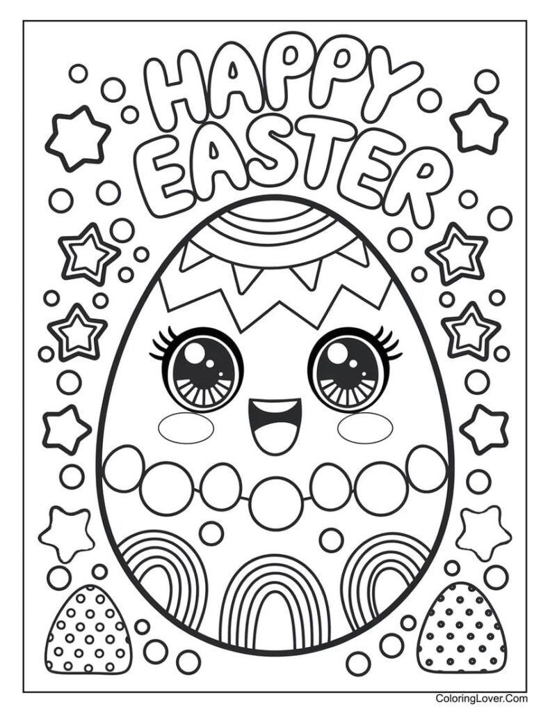 50+ Easter Egg Coloring Pages (Free Printables for All Ages)