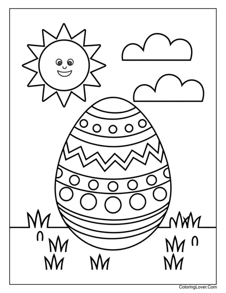 50+ Easter Egg Coloring Pages (Free Printables for All Ages)
