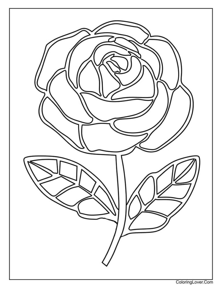 36 Rose Coloring Pages (Free Printables for All Ages)