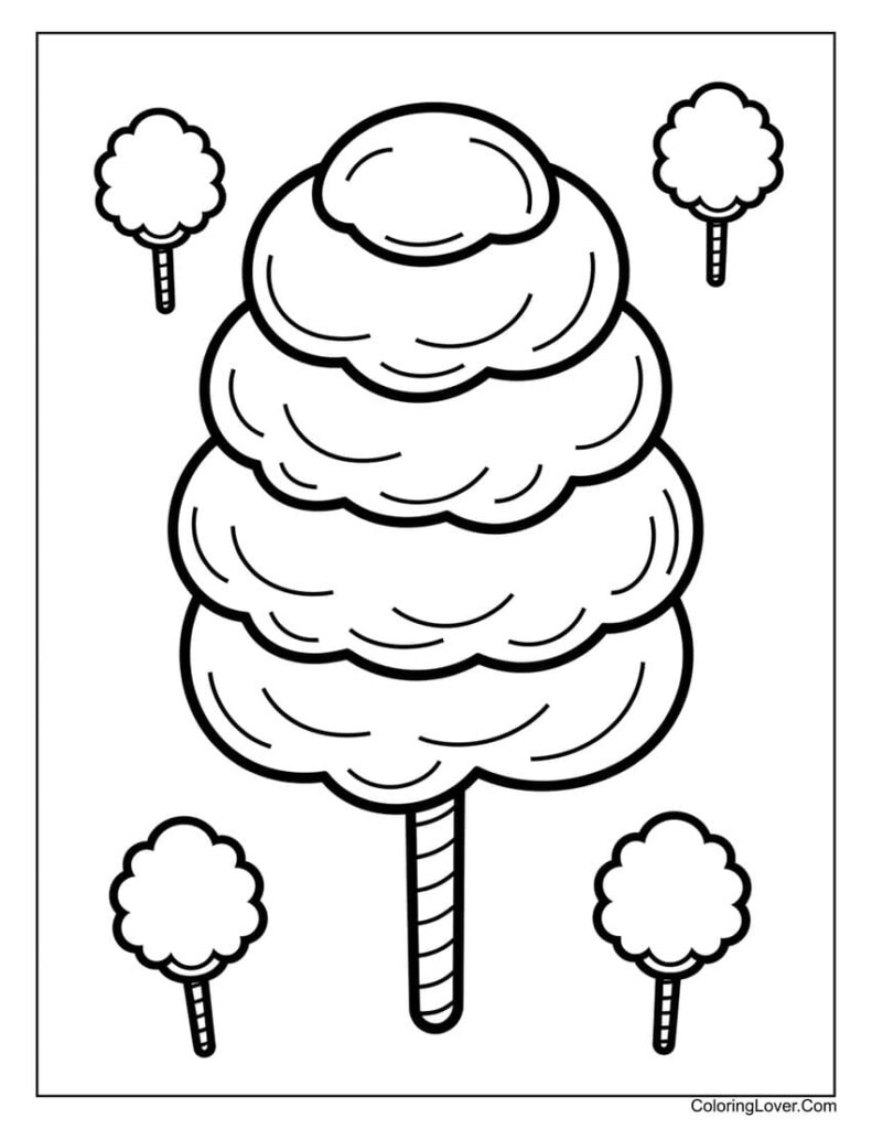 47 Candy Coloring Pages (Free Printables for All Ages)