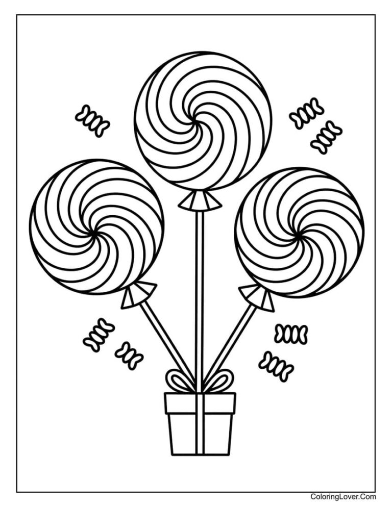 47 Candy Coloring Pages (Free Printables for All Ages)