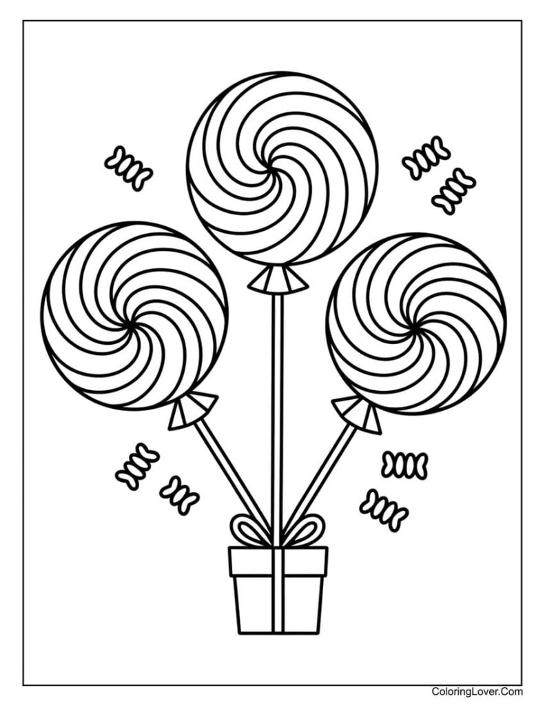 47 Candy Coloring Pages (Free Printables for All Ages)
