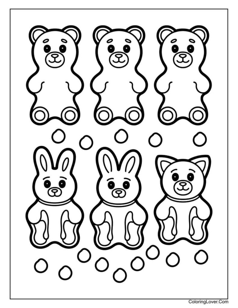 47 Candy Coloring Pages (Free Printables for All Ages)