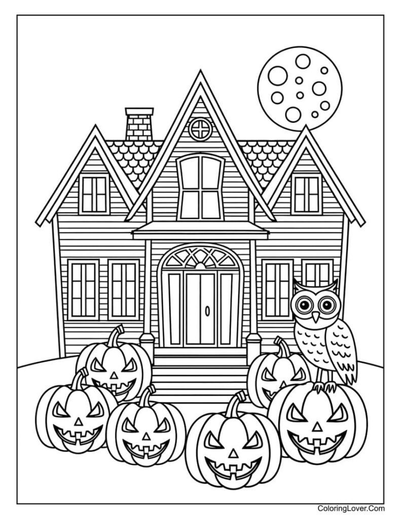 47 House Coloring Pages (Free Printables for All Ages)