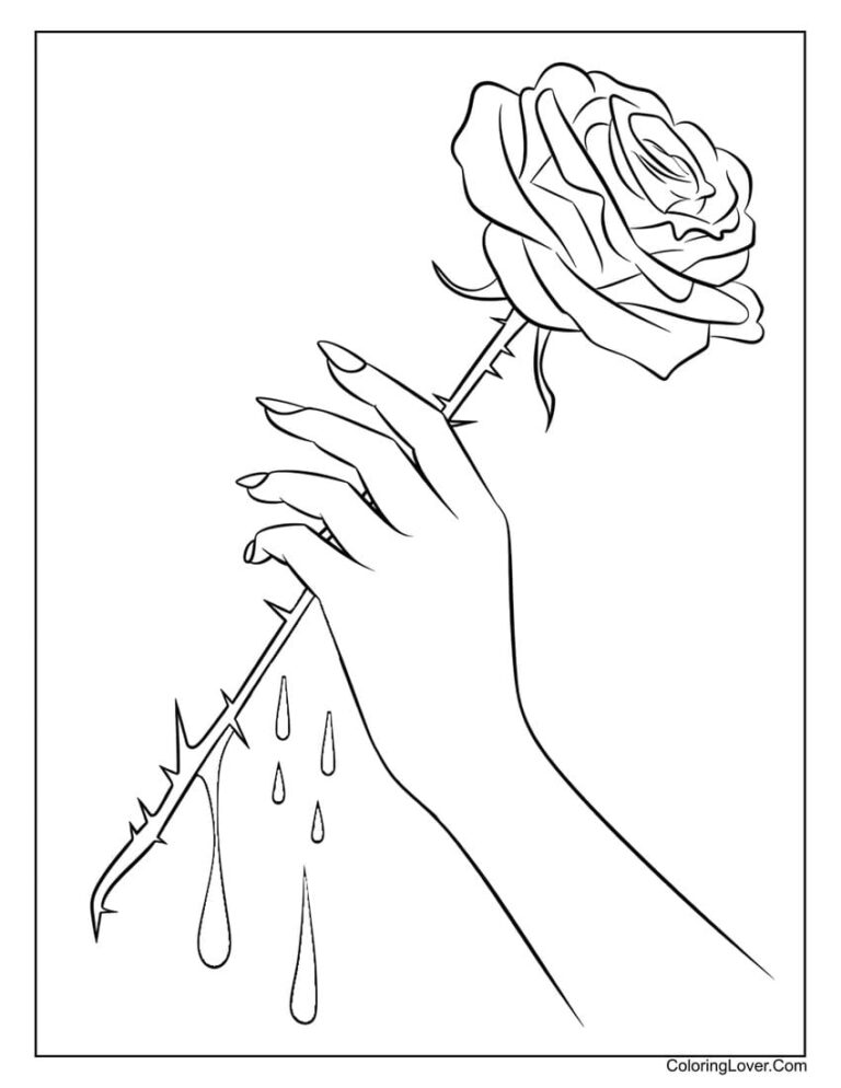 36 Rose Coloring Pages (Free Printables for All Ages)