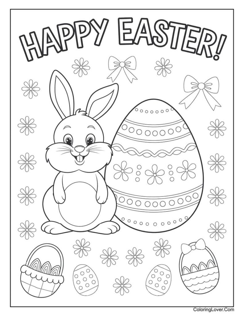 50+ Easter Egg Coloring Pages (Free Printables for All Ages)