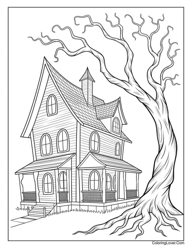47 House Coloring Pages (Free Printables for All Ages)