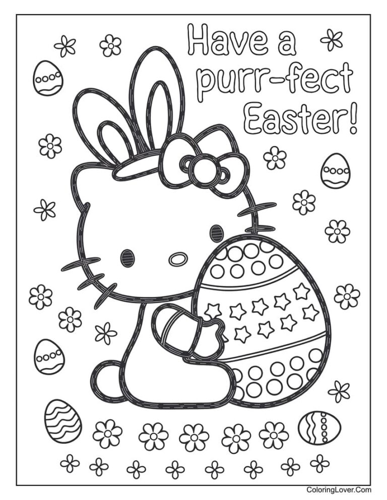 50+ Easter Egg Coloring Pages (Free Printables for All Ages)