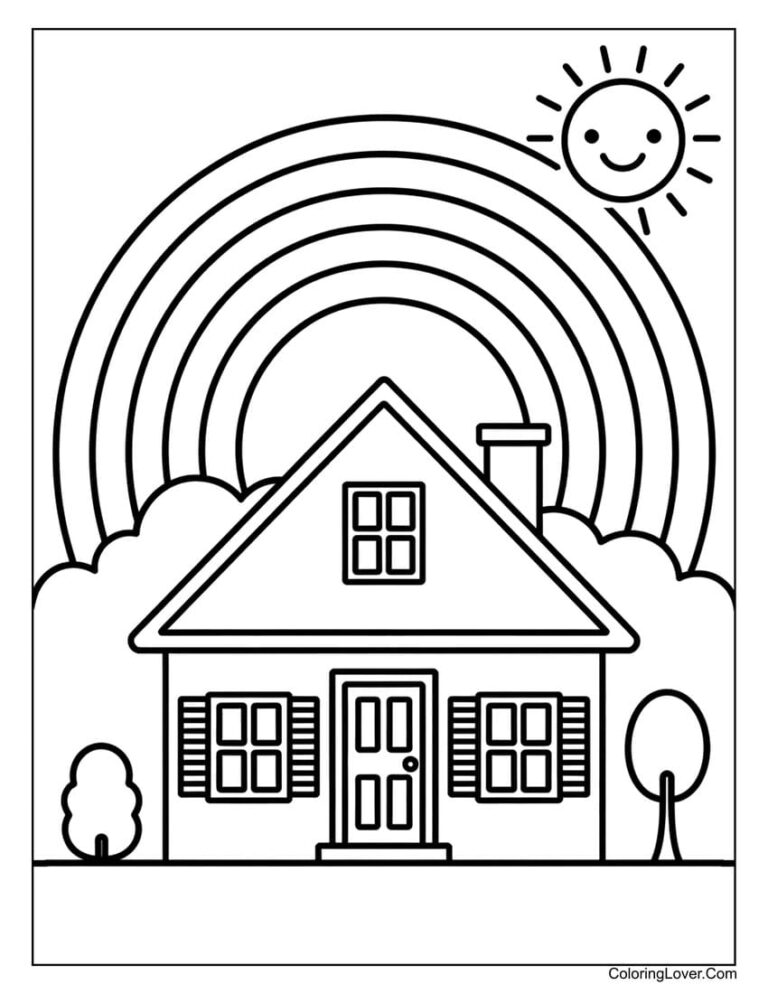 47 House Coloring Pages (Free Printables for All Ages)
