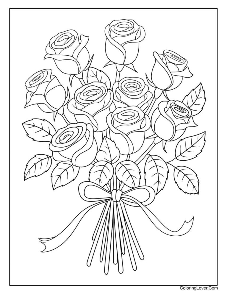36 Rose Coloring Pages (Free Printables for All Ages)