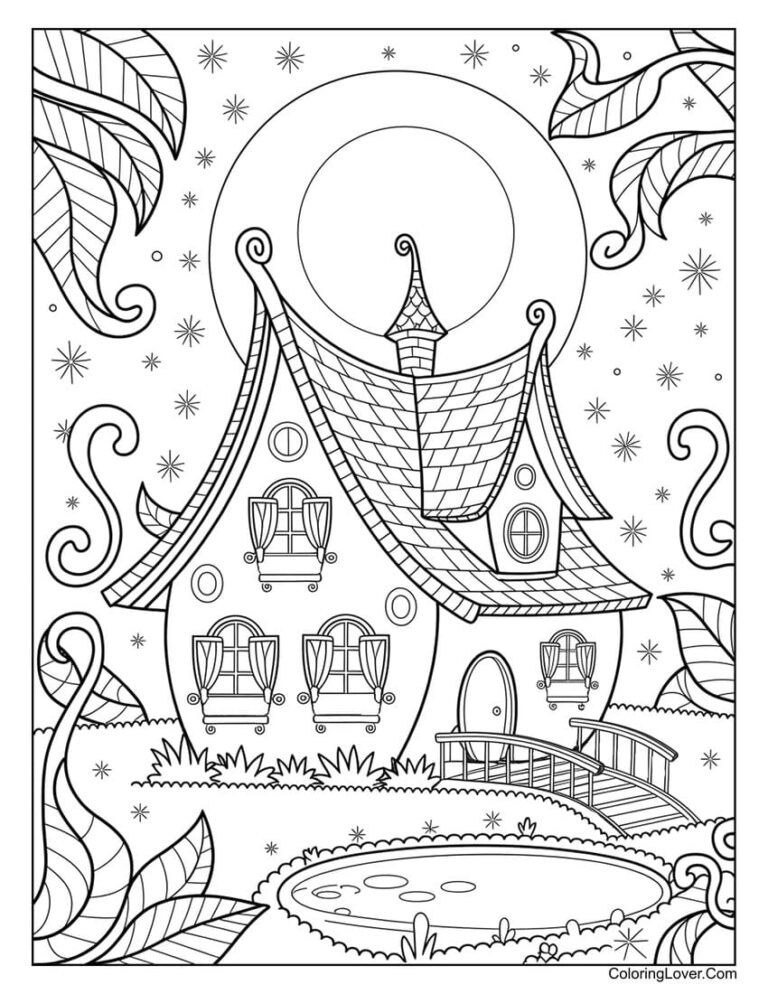47 House Coloring Pages (Free Printables for All Ages)