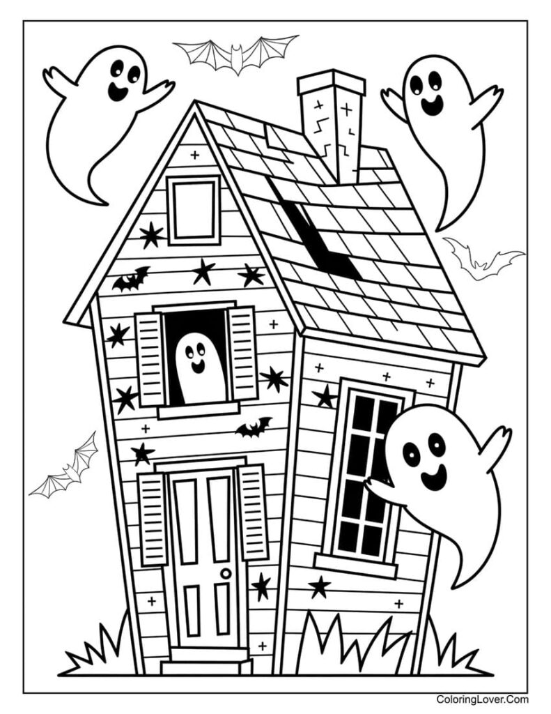 47 House Coloring Pages (Free Printables for All Ages)