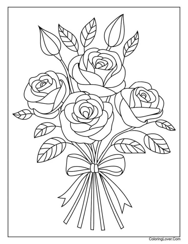 36 Rose Coloring Pages (Free Printables for All Ages)