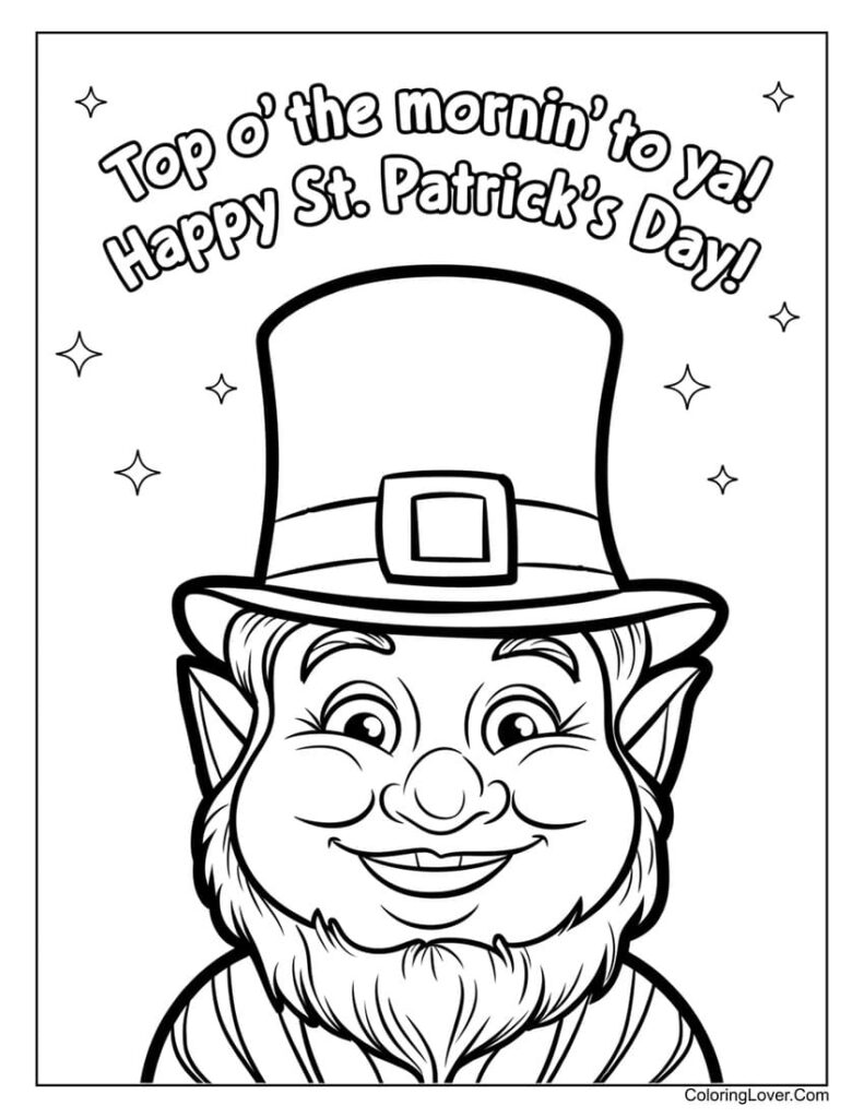 43 St. Patrick’s Day Coloring Pages (Free Printables for All Ages)