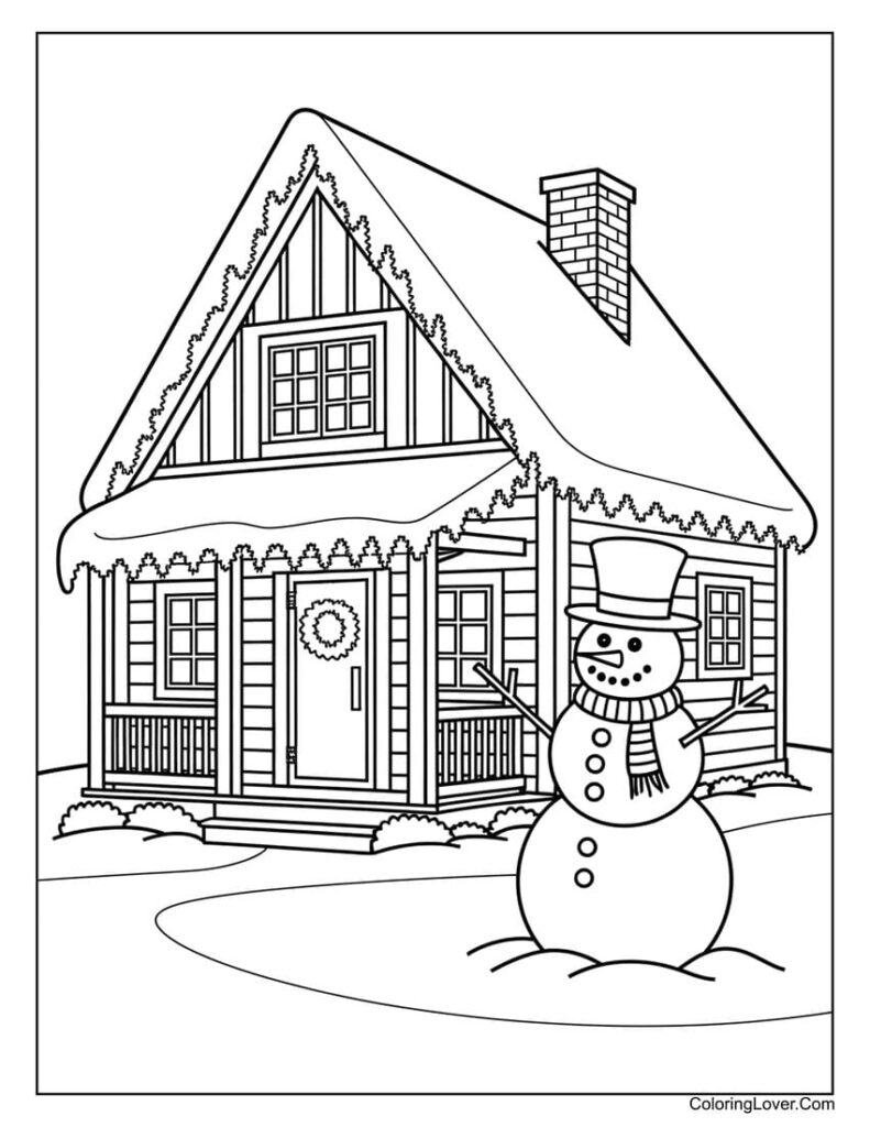 47 House Coloring Pages (Free Printables for All Ages)