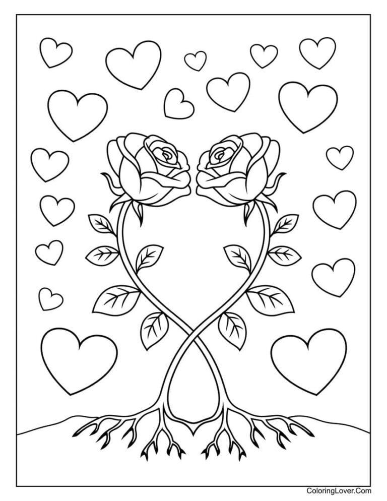 36 Rose Coloring Pages (Free Printables for All Ages)