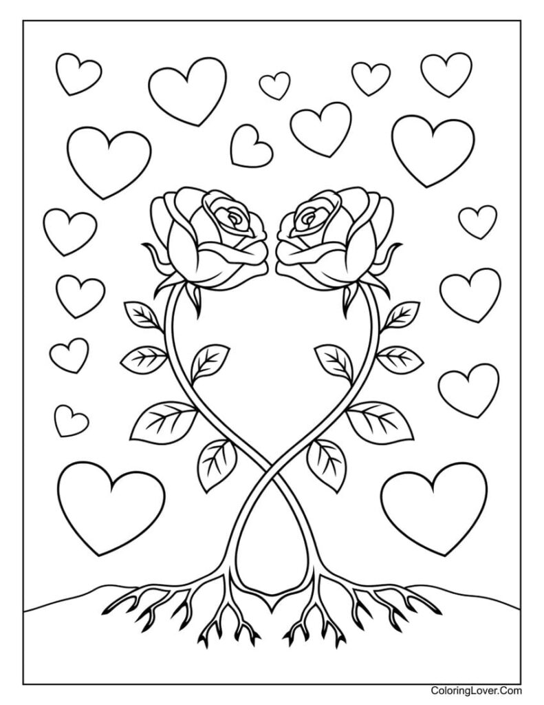 36 Rose Coloring Pages (Free Printables for All Ages)