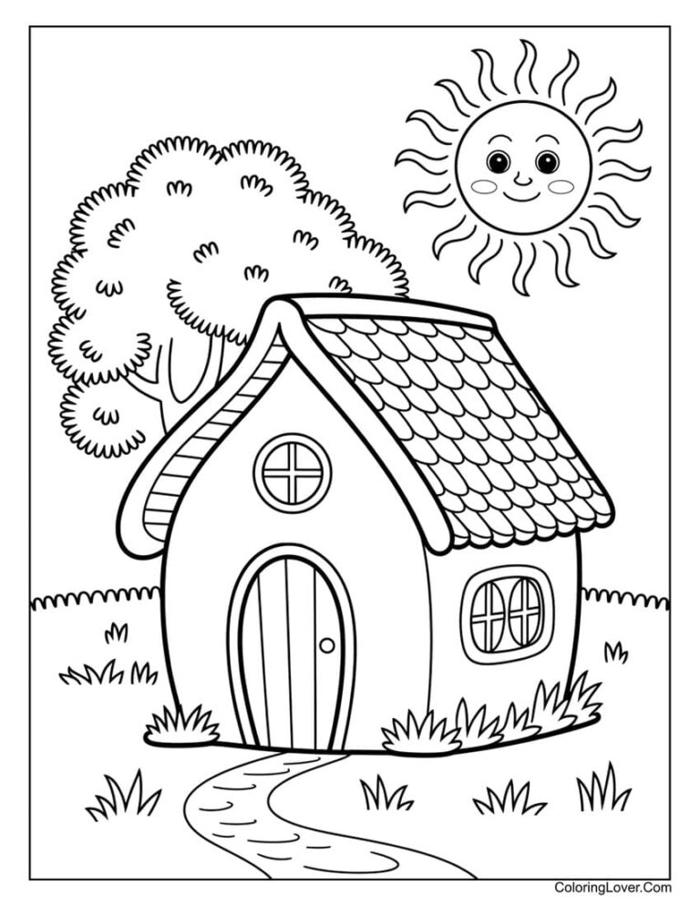 47 House Coloring Pages (Free Printables for All Ages)