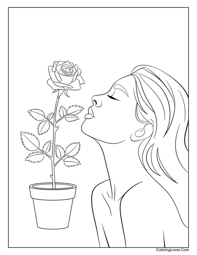 36 Rose Coloring Pages (Free Printables for All Ages)