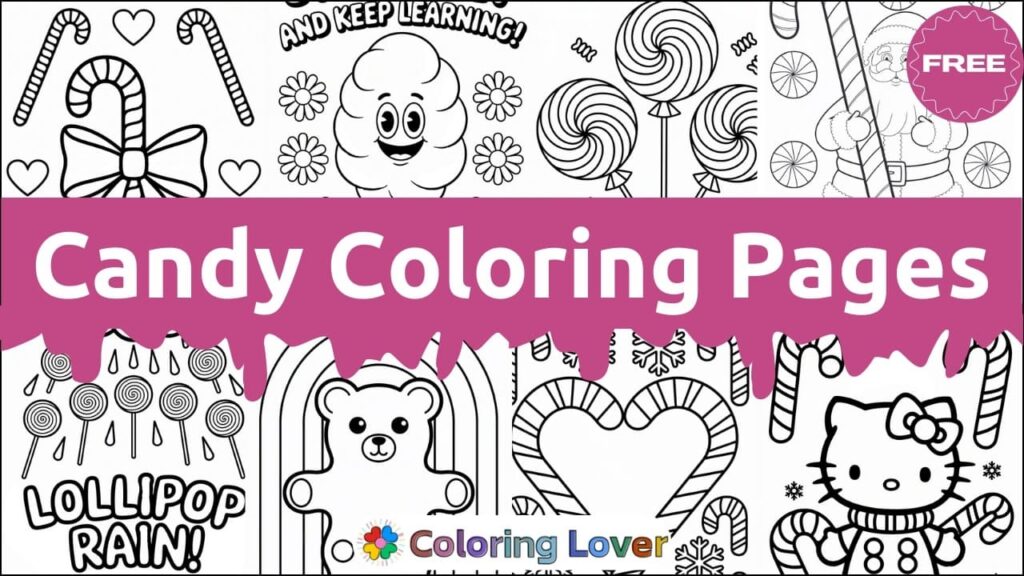 47 Candy Coloring Pages (Free Printables for All Ages)