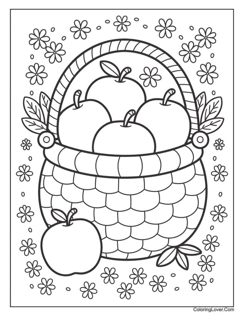 32 Apple Coloring Pages (Free Printables for All Ages)