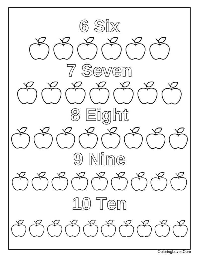 32 Apple Coloring Pages (Free Printables for All Ages)