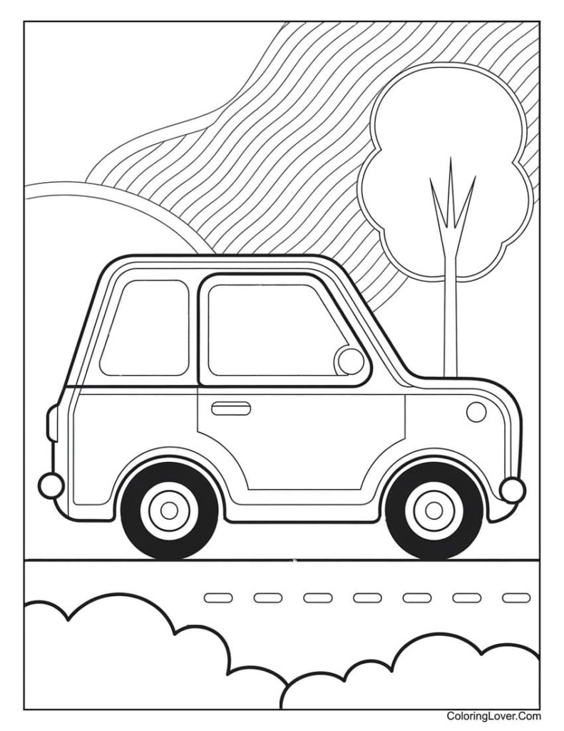 63 Car Coloring Pages (Free Printables for All Ages)