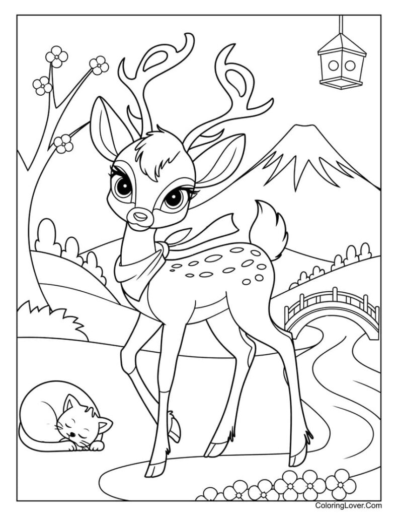40 Deer Coloring Pages (Free Printables for All Ages)