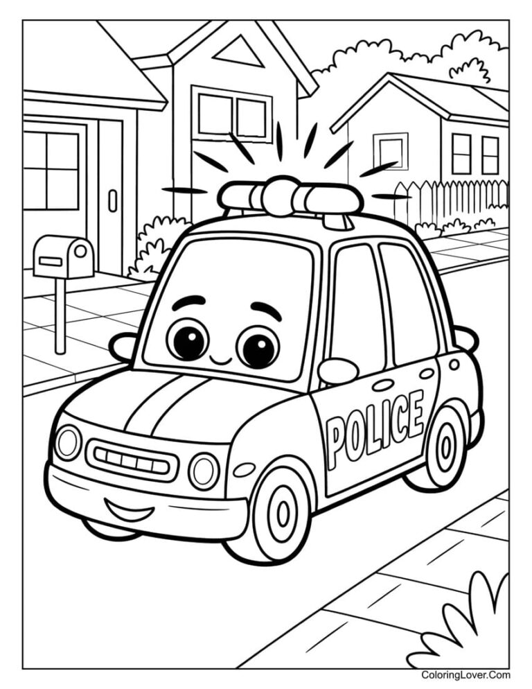 63 Car Coloring Pages (Free Printables for All Ages)
