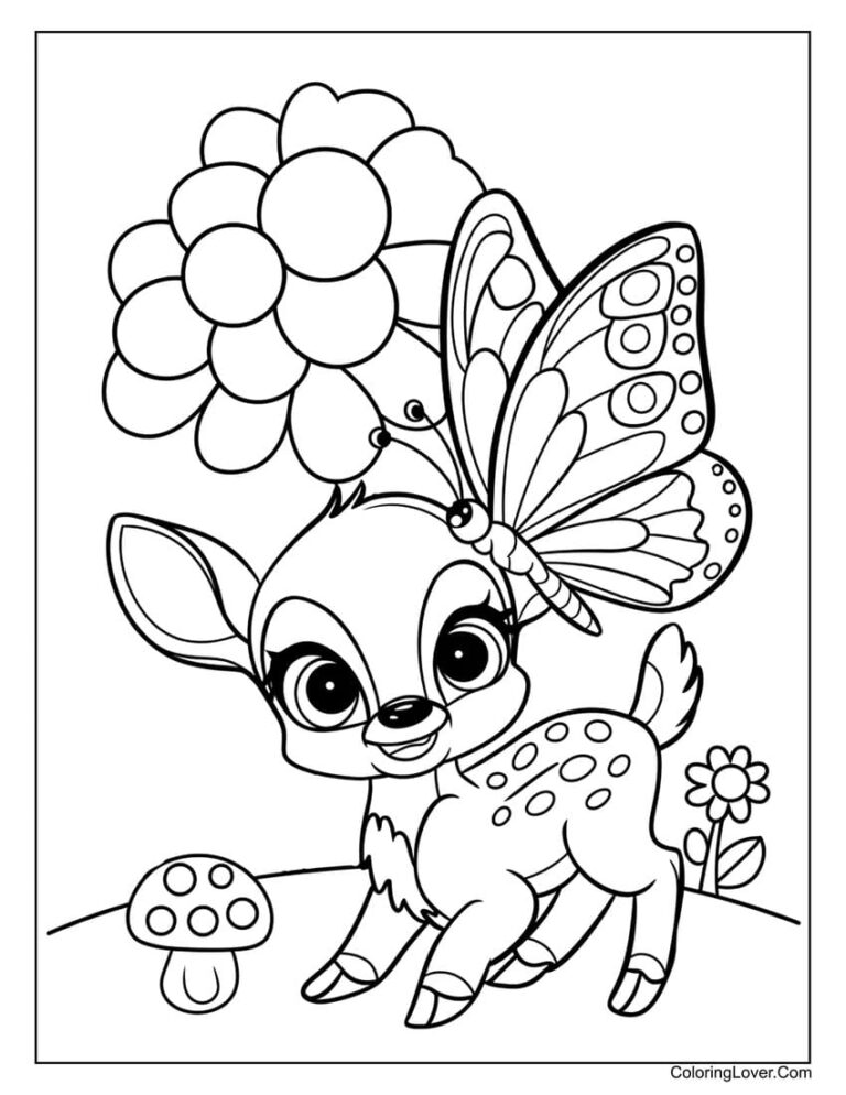 40 Deer Coloring Pages (Free Printables for All Ages)