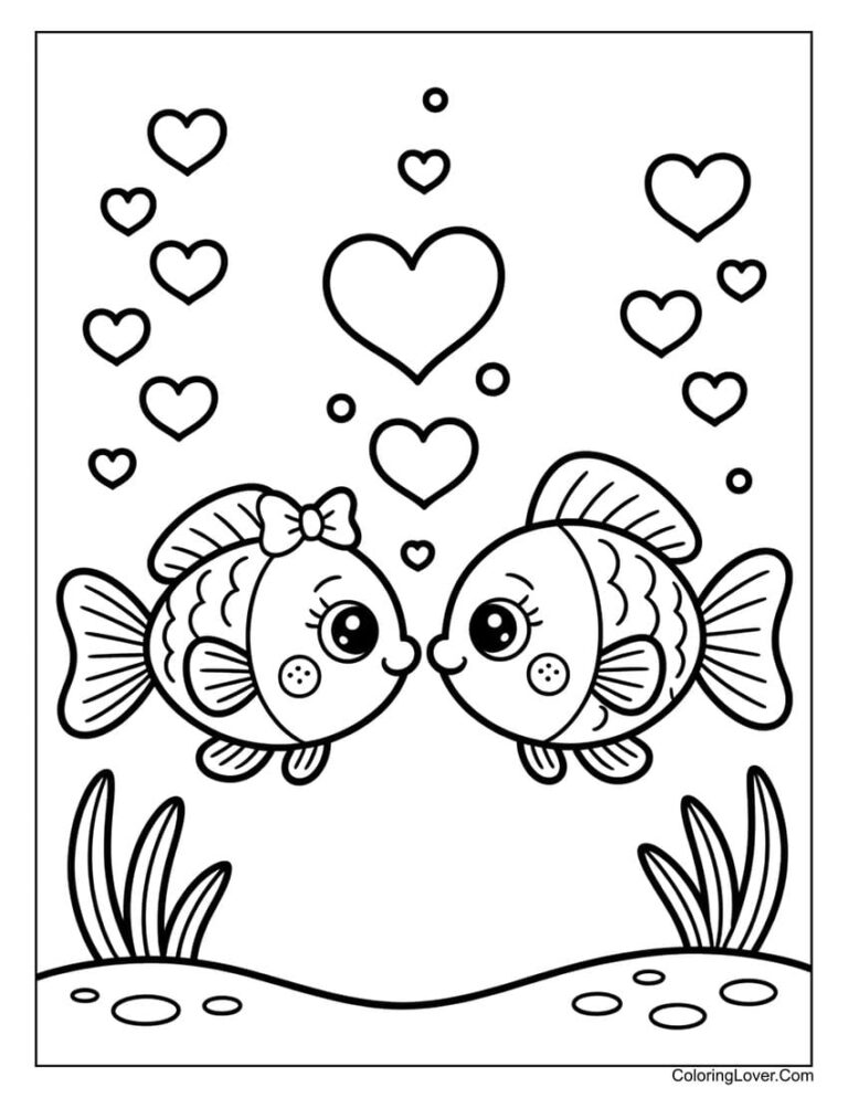 42 Fish Coloring Pages (Free Printables for All Ages)