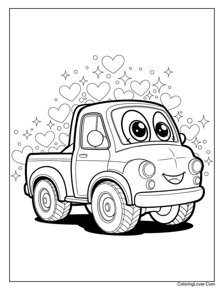 63 Car Coloring Pages (Free Printables for All Ages)