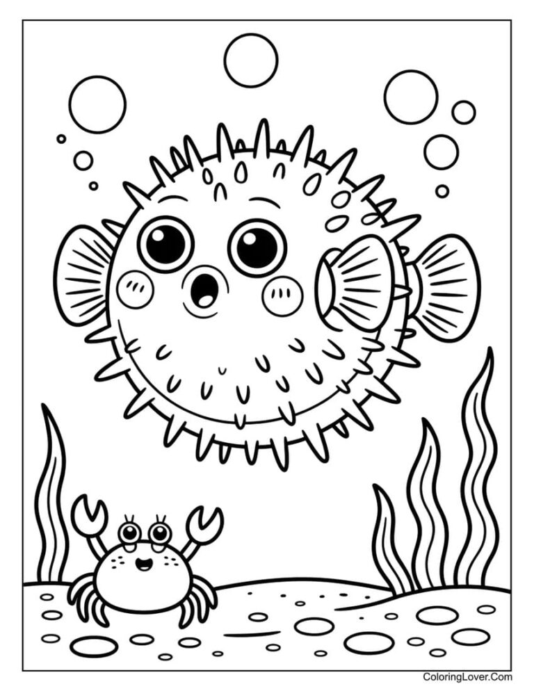 42 Fish Coloring Pages (Free Printables for All Ages)