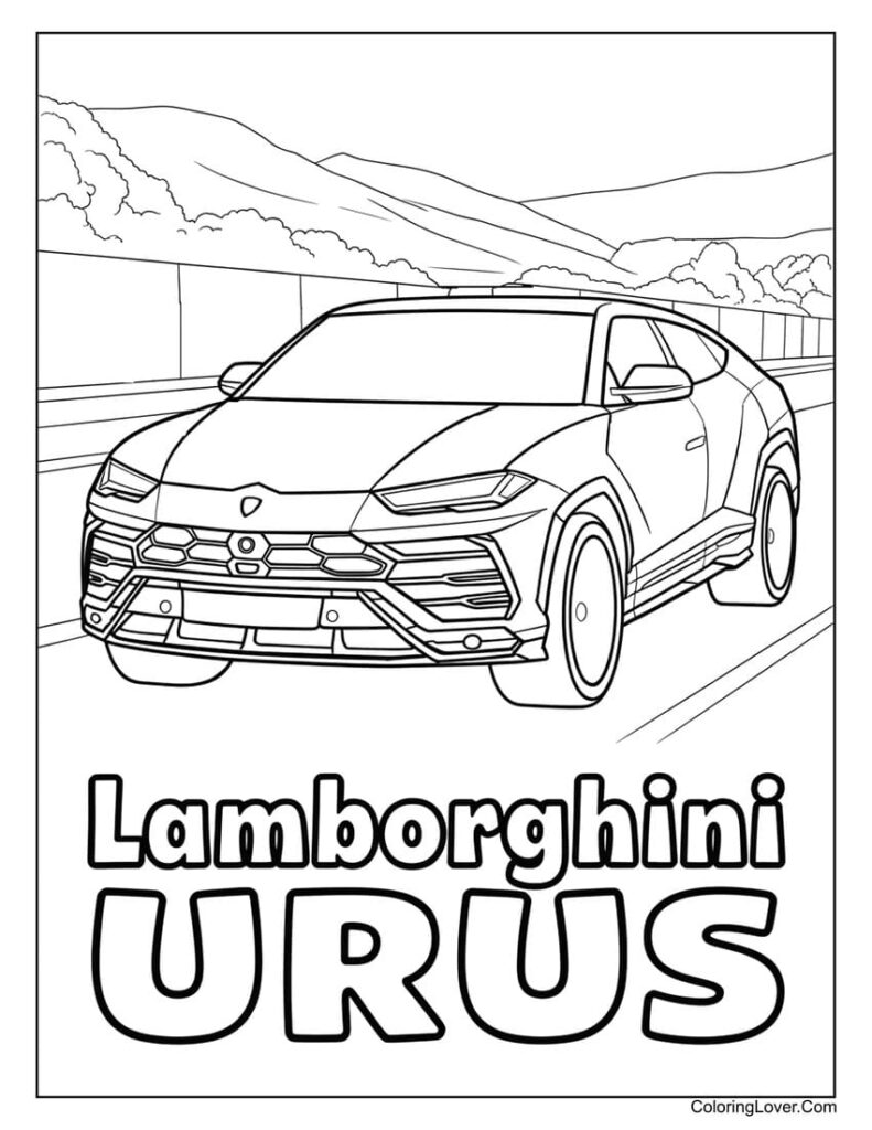 63 Car Coloring Pages (Free Printables for All Ages)